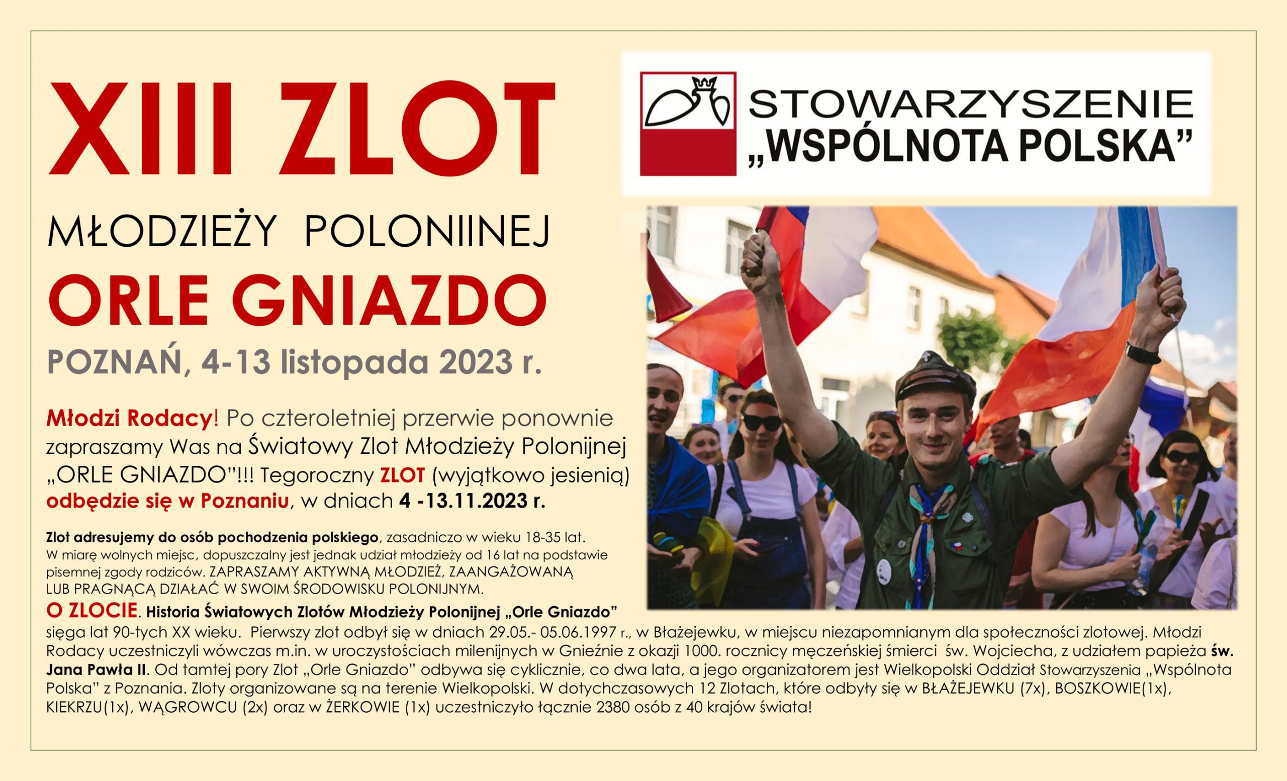 Poznań: Zlot dla młodzieży polonijnej Orle Gniazdo - Polacy we Włoszech ...